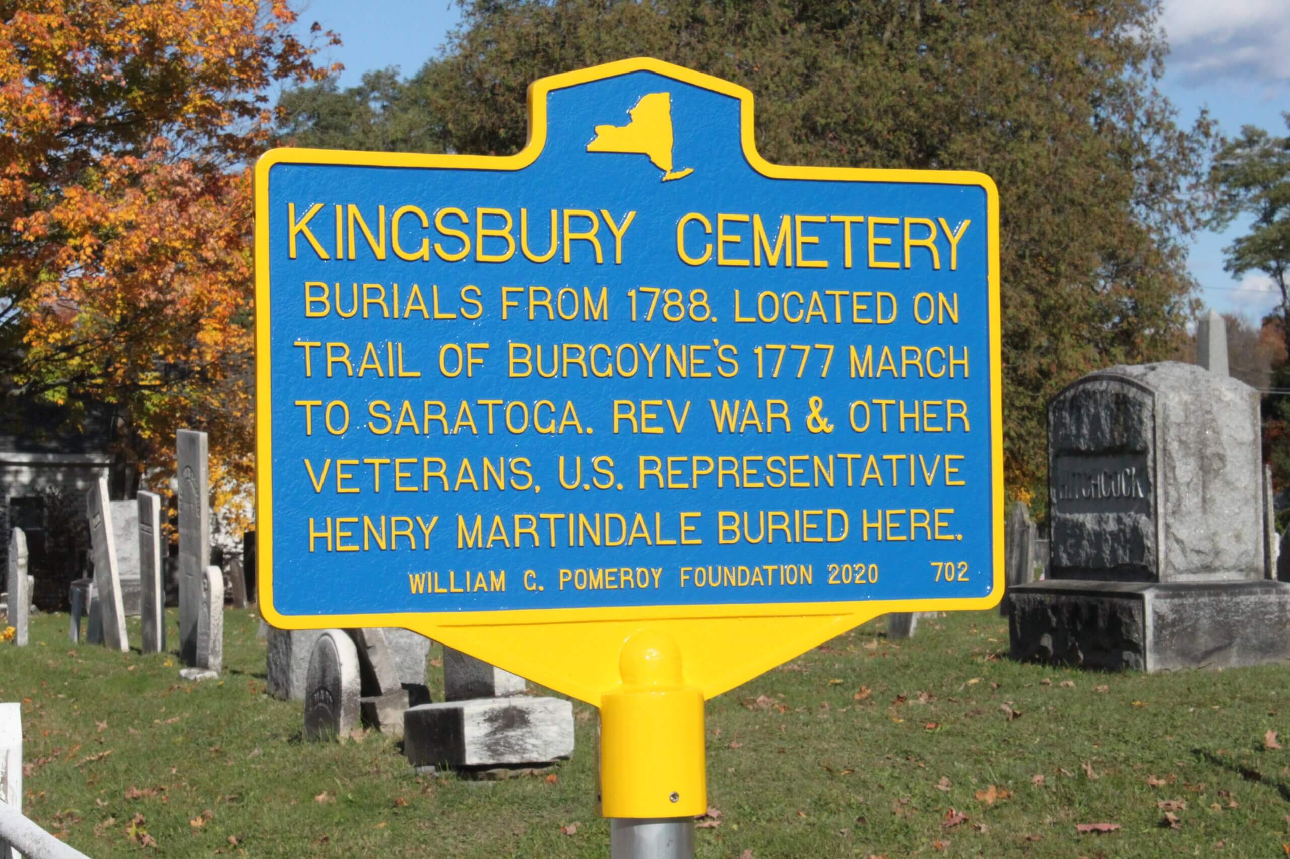 KINGSBURY CEMETERY | William G. Pomeroy Foundation